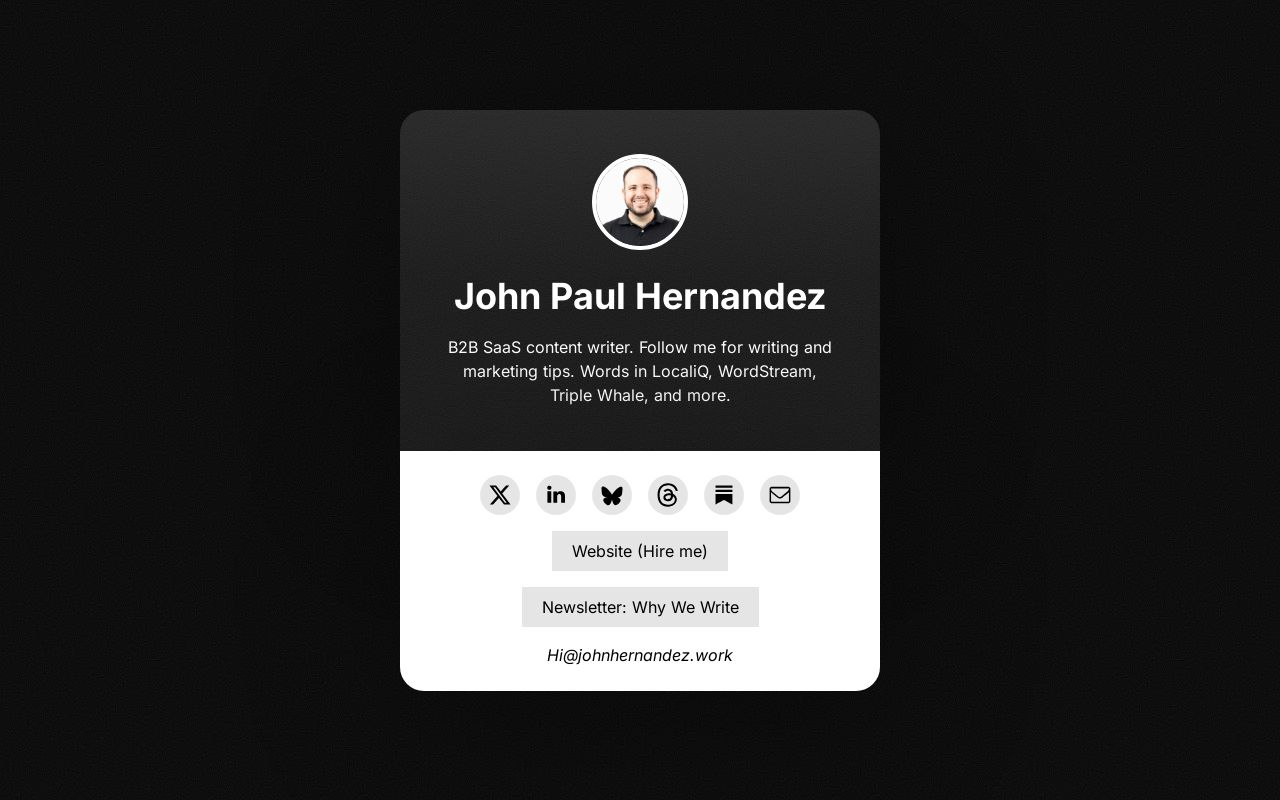 John Paul Hernandez: Contact